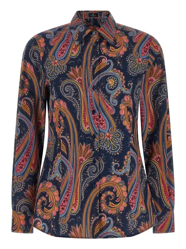 Etro Floral Paisley Shirt - Blue