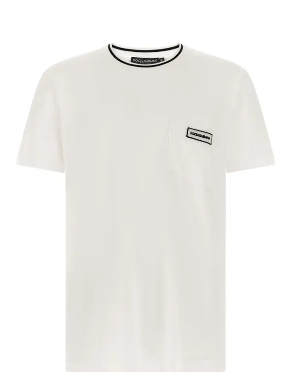 Dolce & Gabbana Logo Pocket T-shirt - White