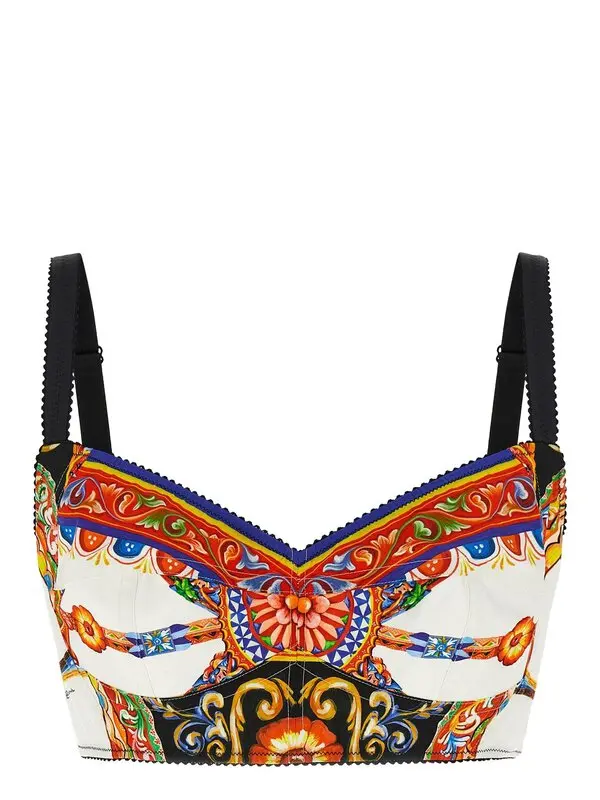 Dolce & Gabbana Carretto Crop Top - Multi