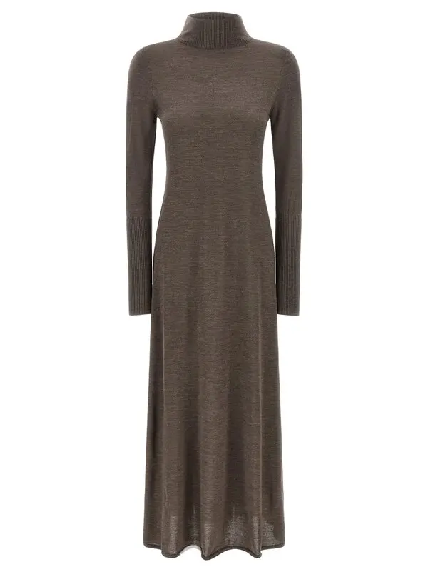 Pinko Turtleneck Dress - Beige
