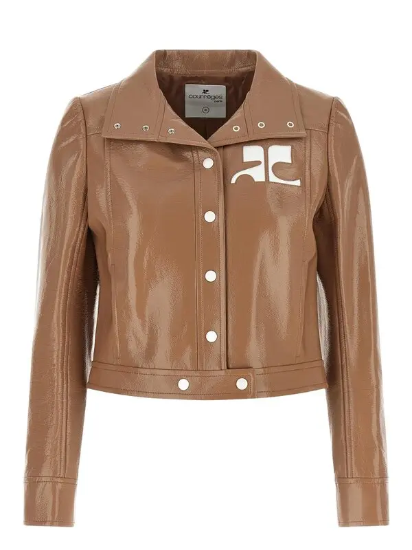 COURREGES Reedition Vinyl' Jacket - Brown