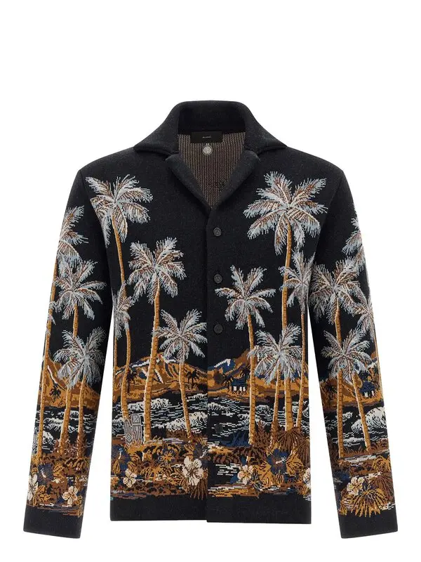 Alanui Diamond Head Jacquard Overshirt - Blue