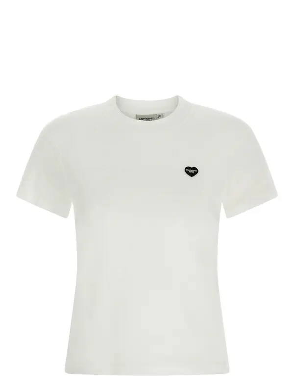Carhartt Work In Progress Small Heart T-shirt - White
