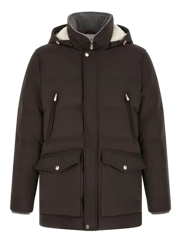 Brunello Cucinelli Quilted Parka - Brown