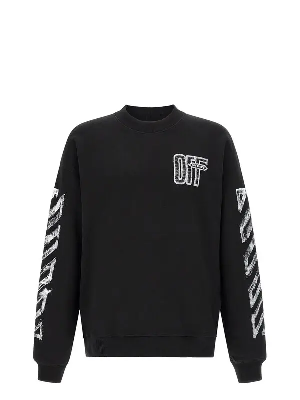 Off-White Motion Arrow Skate Sweatshirt - Black