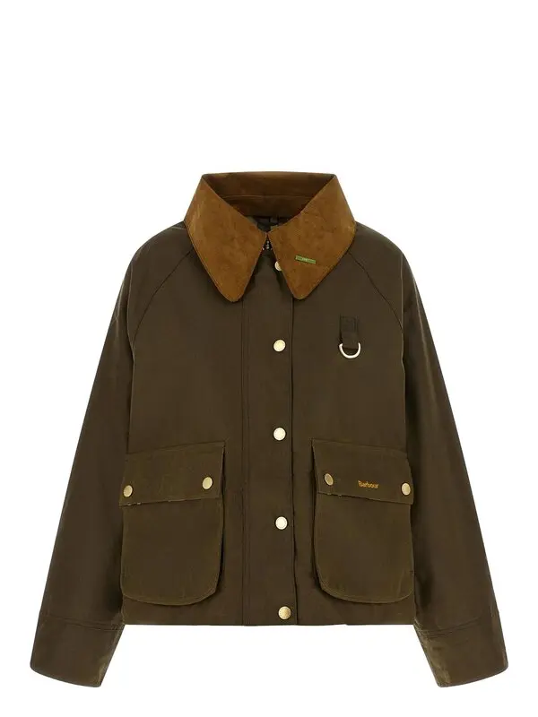 Barbour Modern Spey Waxed Cotton Jacket - Green