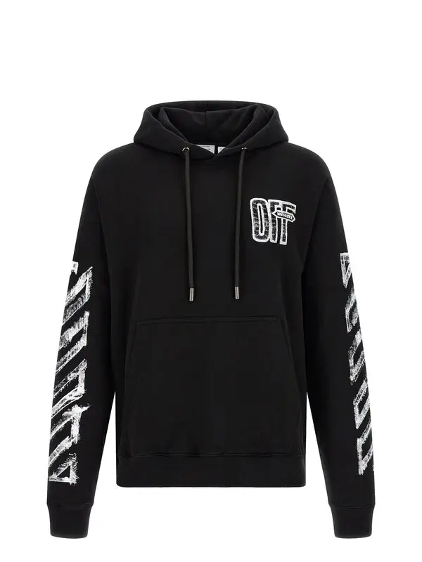 Off-White Motion Arrow Skate Hoodie - Black