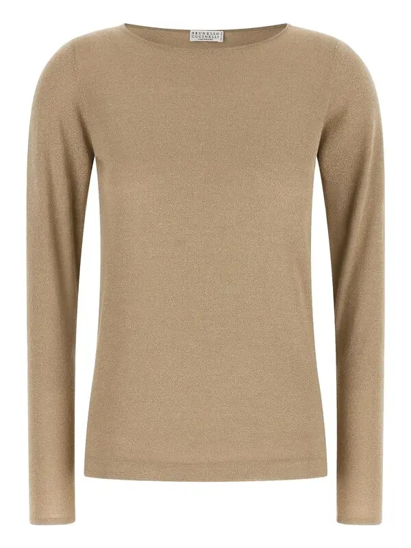Brunello Cucinelli Sparkling' Sweater - Beige