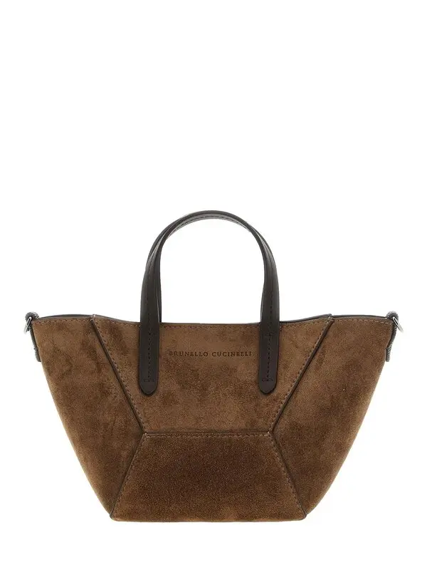Brunello Cucinelli Bc Duo Mini Handbag - Brown