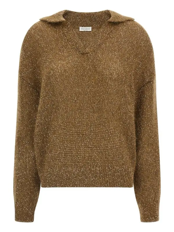 Brunello Cucinelli Dazzling Polo Shirt - Brown