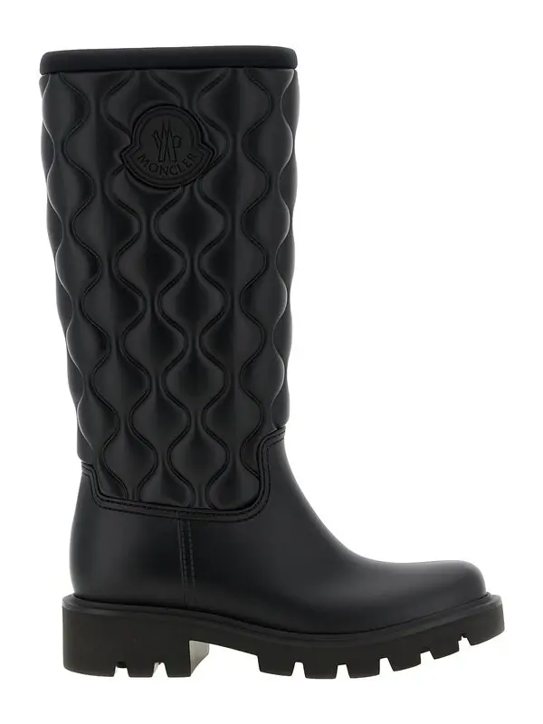 Moncler Kickstream High Rain Boots - Black