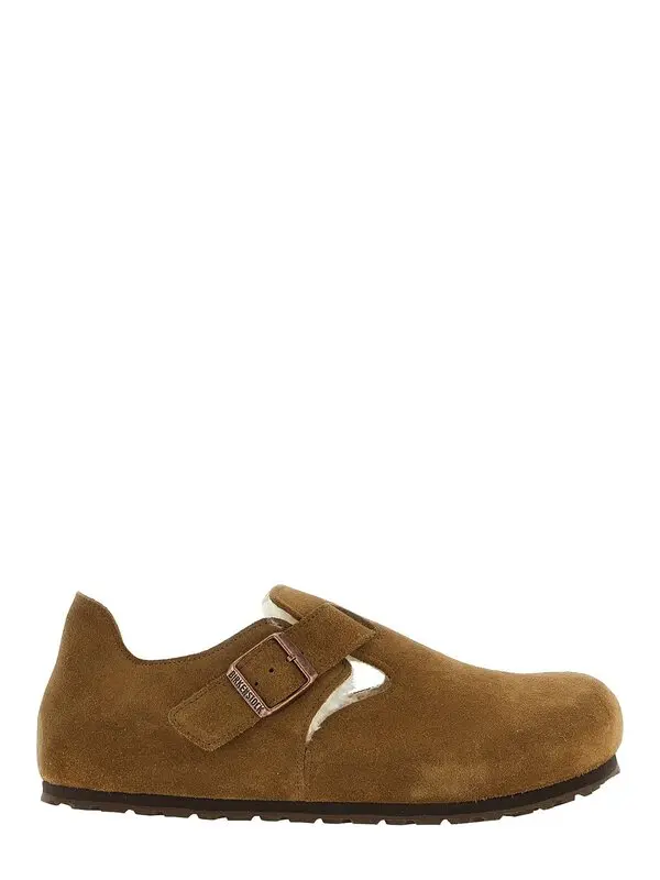 BIRKENSTOCK London Suede Sabots - Brown