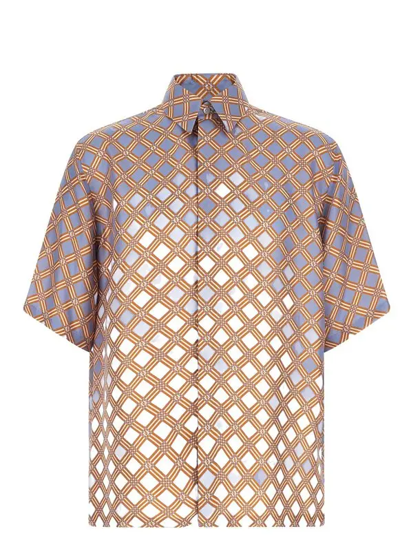 Fendi Net' Print Silk Shirt - Multi