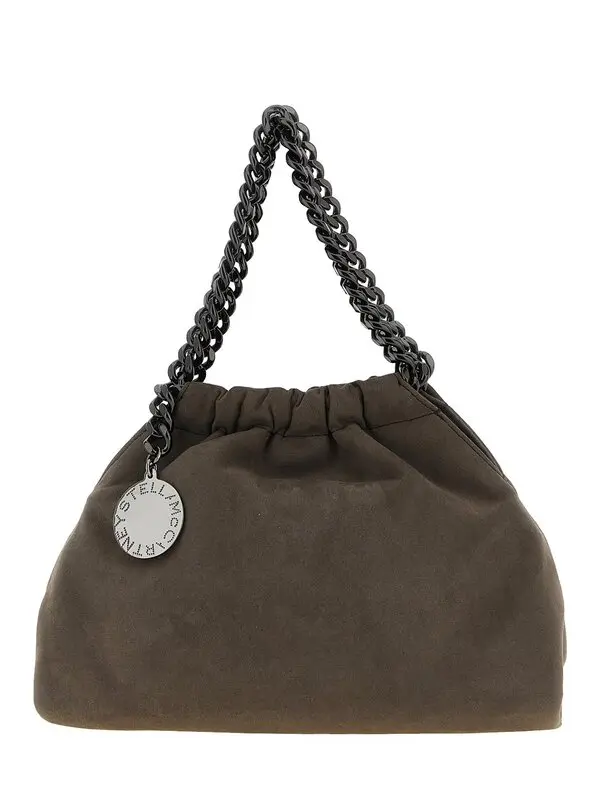 Stella McCartney Falabella Mini Drawstring Crossbody Bag - Gray