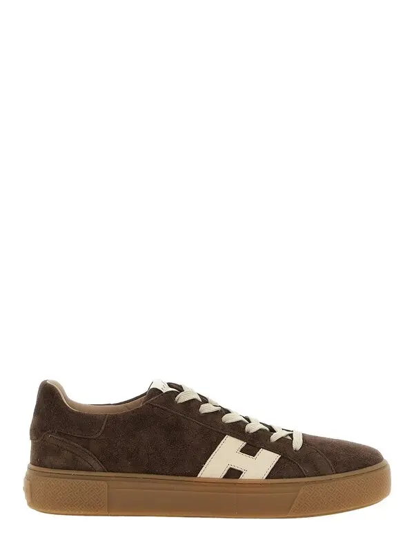 Hogan Suede Crosswind Sneakers - Brown