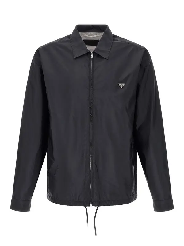 Prada Re-nylon Piuma' Overshirt - Blue