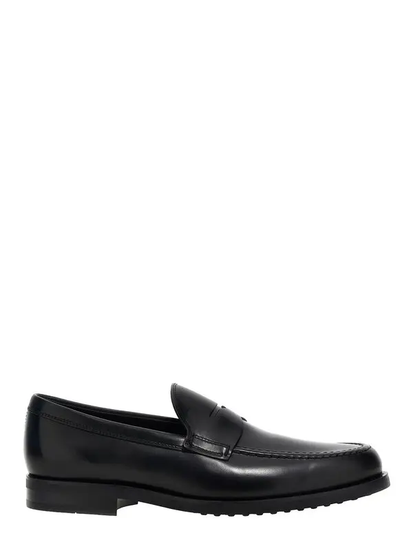 TOD'S Formale Leather Loafers - Black