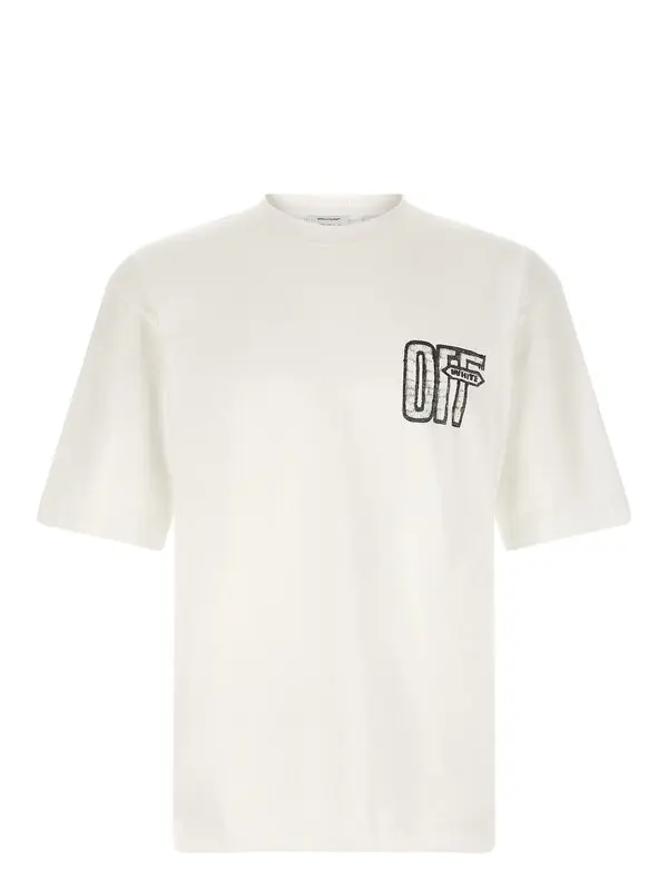 Off-White Motion Arrow Skate' T-shirt - White