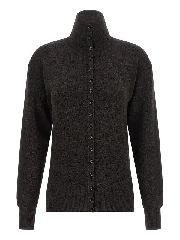 LEMAIRE Button Cardigan - Brown