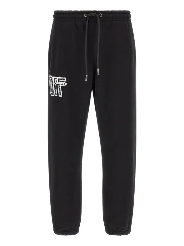 Off-White Motion Arrow Cuffed' Joggers - Black