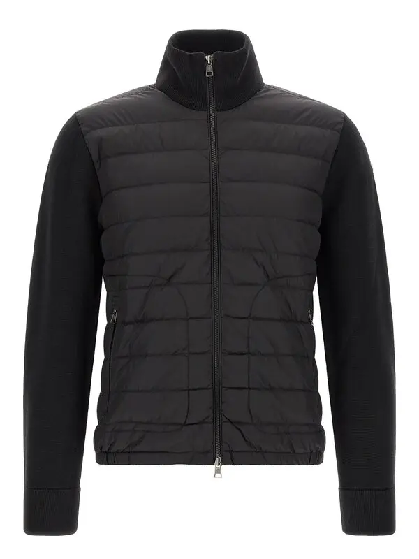 Moncler Padded Cardigan - Black