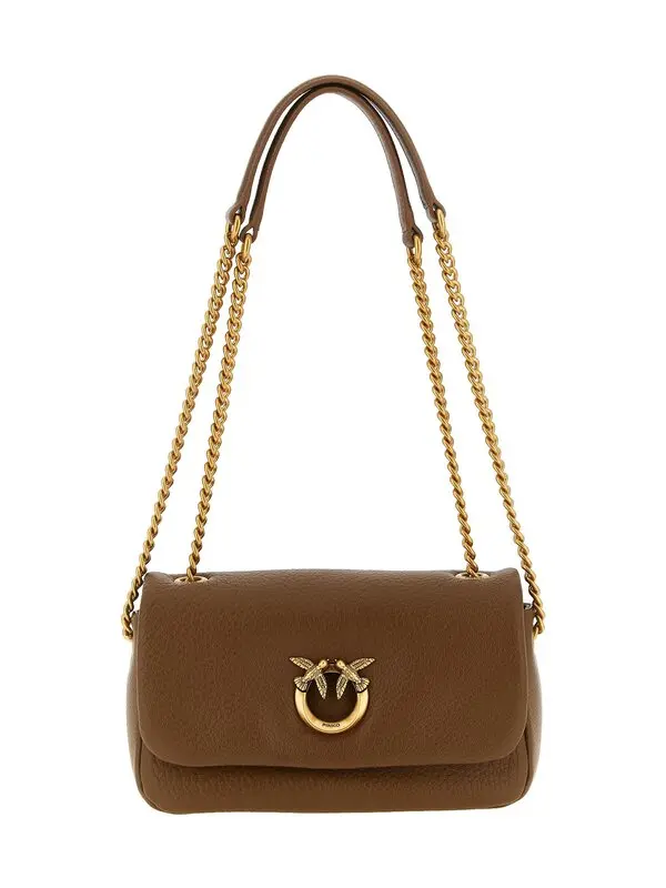 Pinko Love Birds Shoulder Bag - Brown