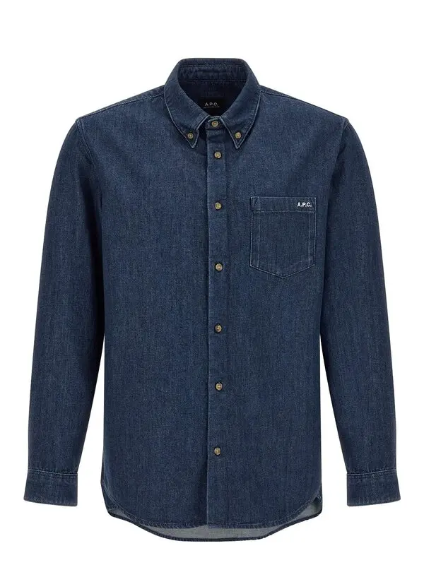 A.p.c. New Greg' Shirt - Blue