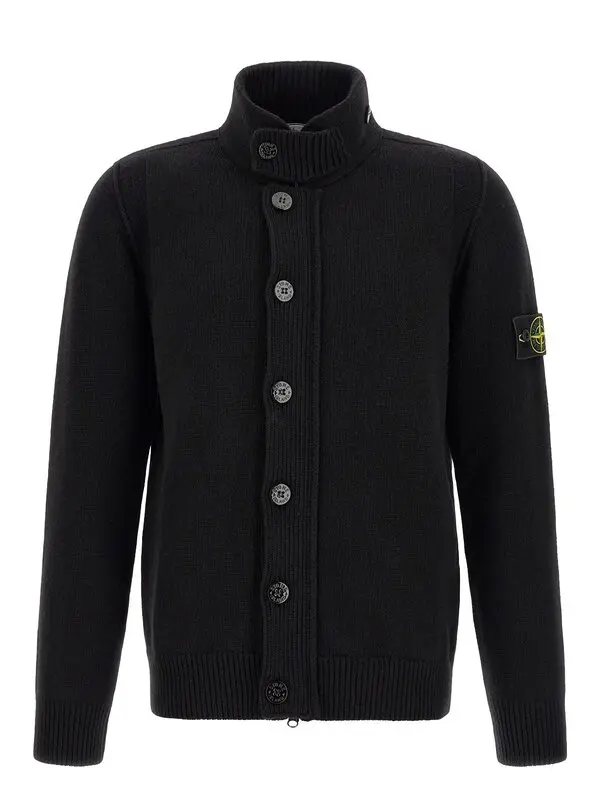 Stone Island 5100047 Cardigan - Black