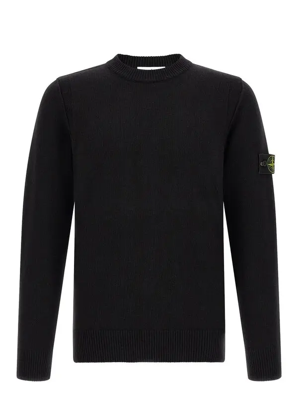 Stone Island 5100072 Crew Neck Sweater - Black