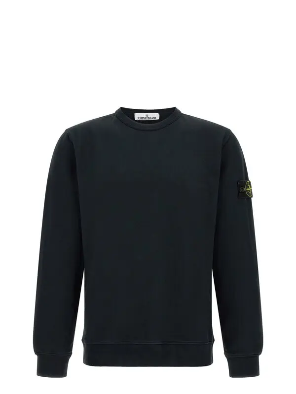 Stone Island Badge Sweatshirt - Blue