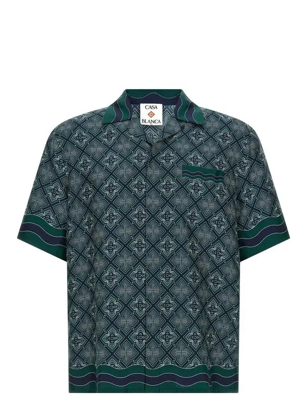 Casablanca Radiating Monogram' Shirt - Green