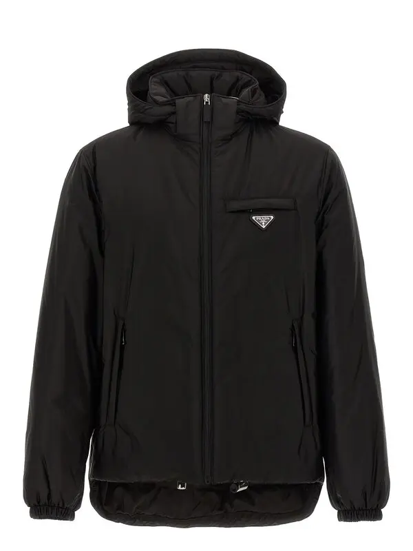 Prada Re-nylon Down Jacket - Black