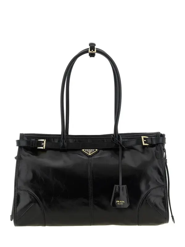 Prada Bonnie Large Handbag - Black