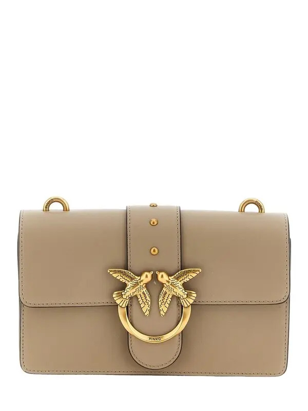 Pinko Love One Crossbody Bag - Gray