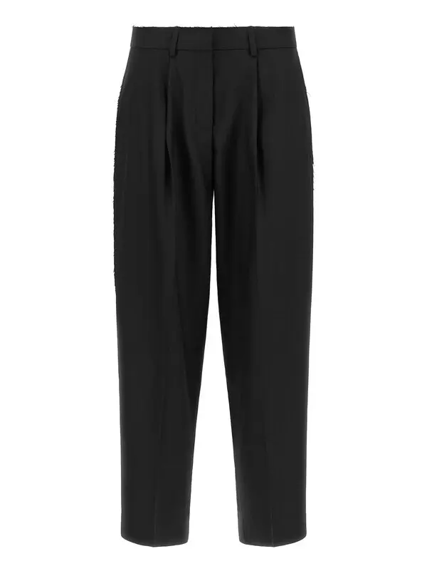 GIANLUCA CAPANNOLO Nora Wool Trousers - Black