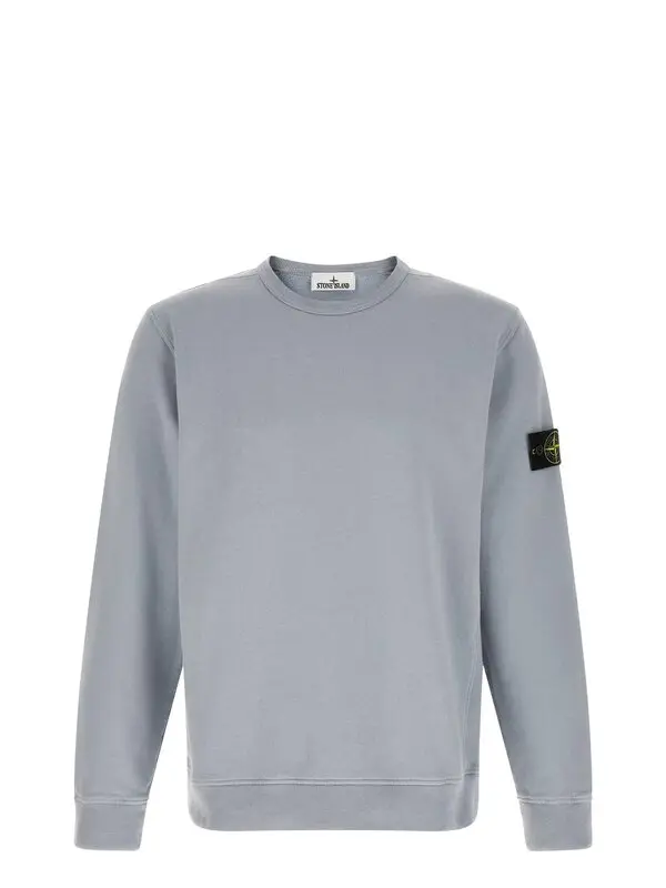 Stone Island Badge Sweatshirt - Gray