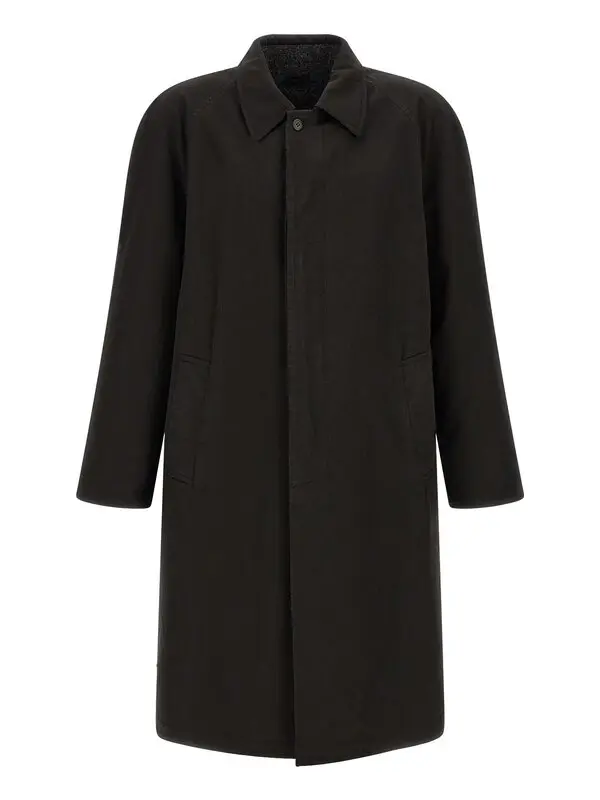 Prada Double-face Raglan Coat - Black