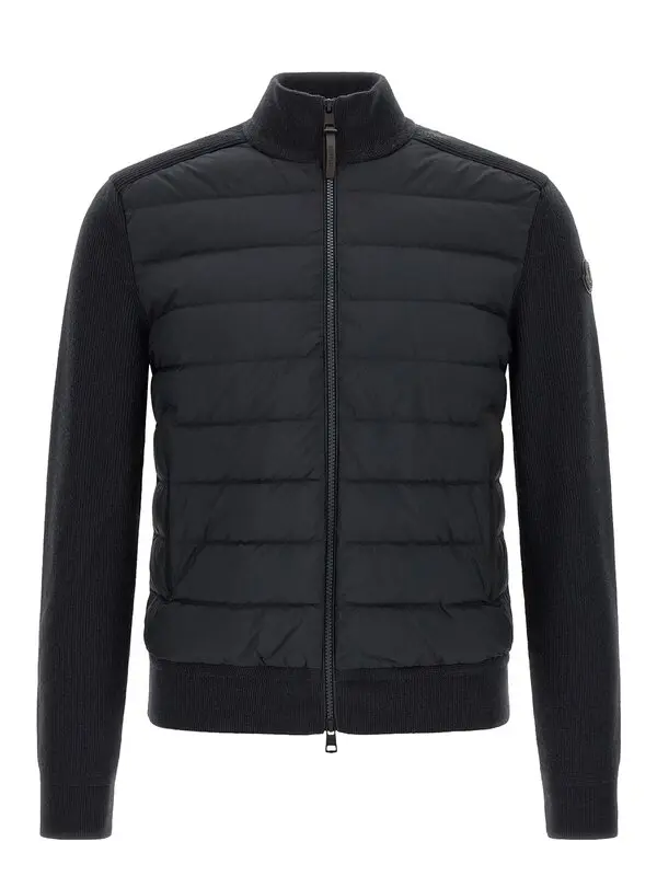 Moncler Padded Cardigan - Blue