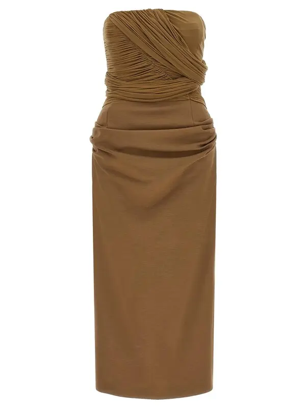 Magda Butrym 28' Dress - Brown