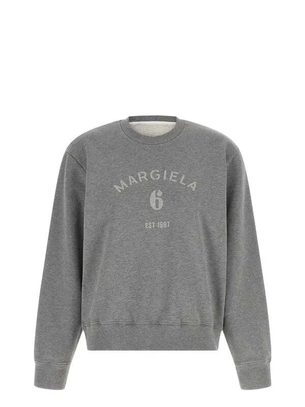 MAISON MARGIELA Logo Print Sweatshirt - Gray