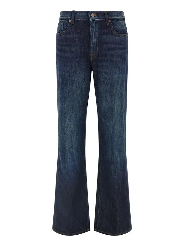 7 For All Mankind Stovepipe Jeans - Blue