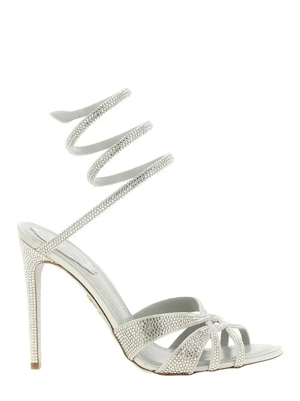Rene Caovilla Dania Sandals - Silver
