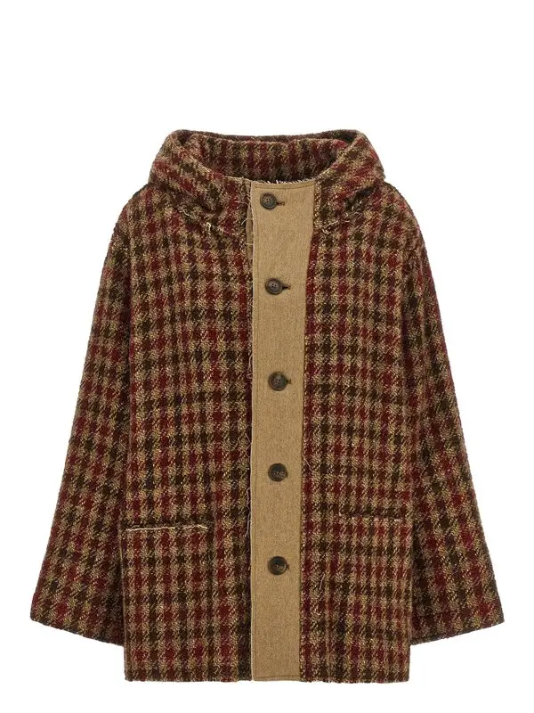 R13 Houndstooth Check Jacket - Multi