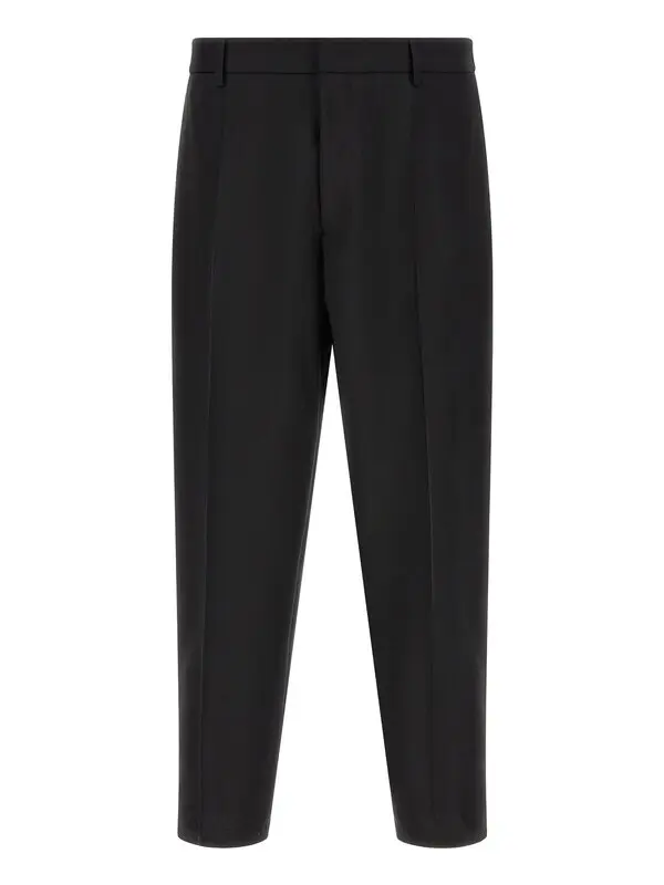 JIL SANDER Cropped Trousers 06 - Black
