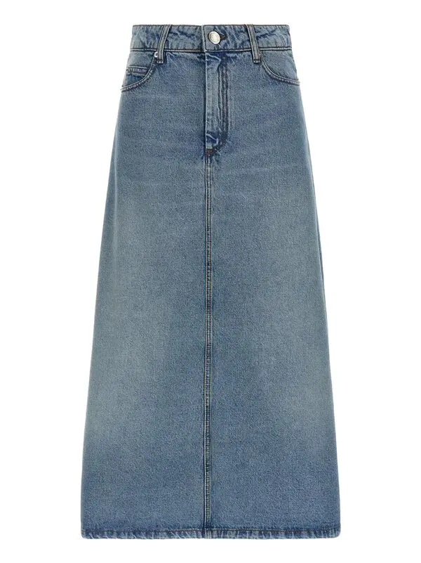 AMI Paris Trapeze Skirt - Blue
