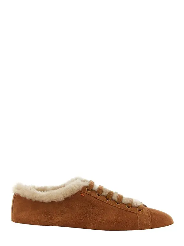 Santoni Cleanmount Suede Sneakers - Brown