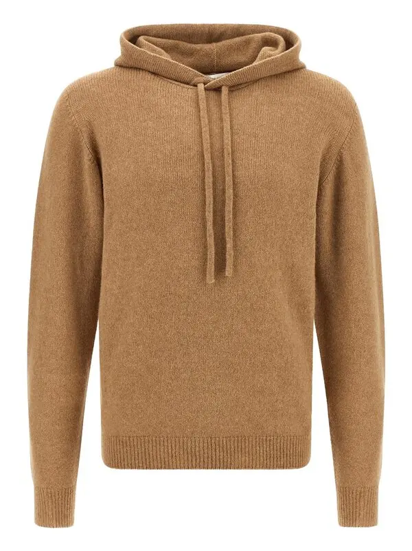 ROBERTO COLLINA Hooded Sweater - Beige