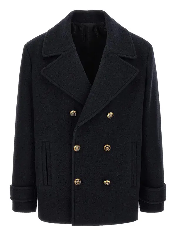 Balmain Wool Caban - Blue