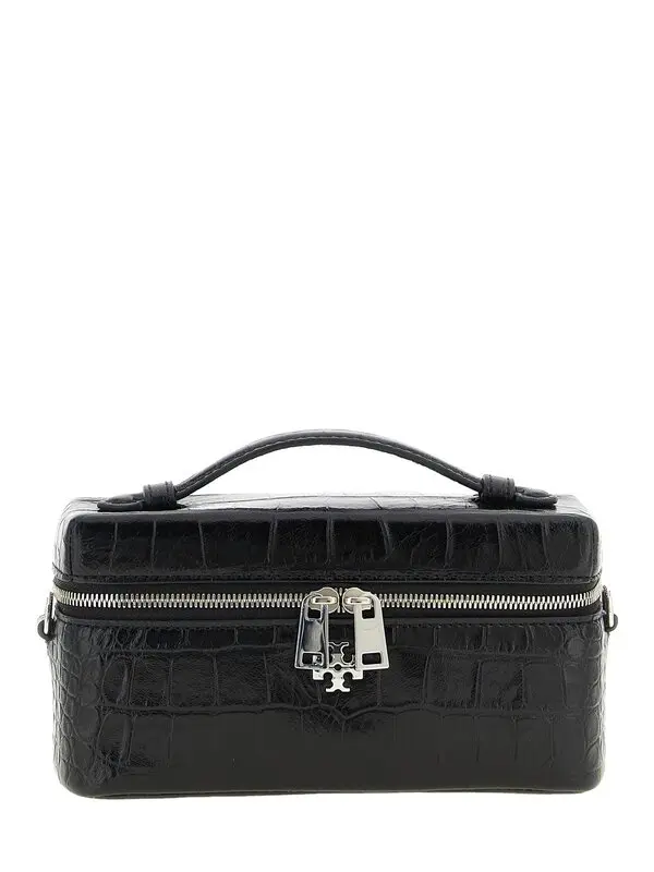Tory Burch Charlie Vanity Case Crossbody Bag - Black