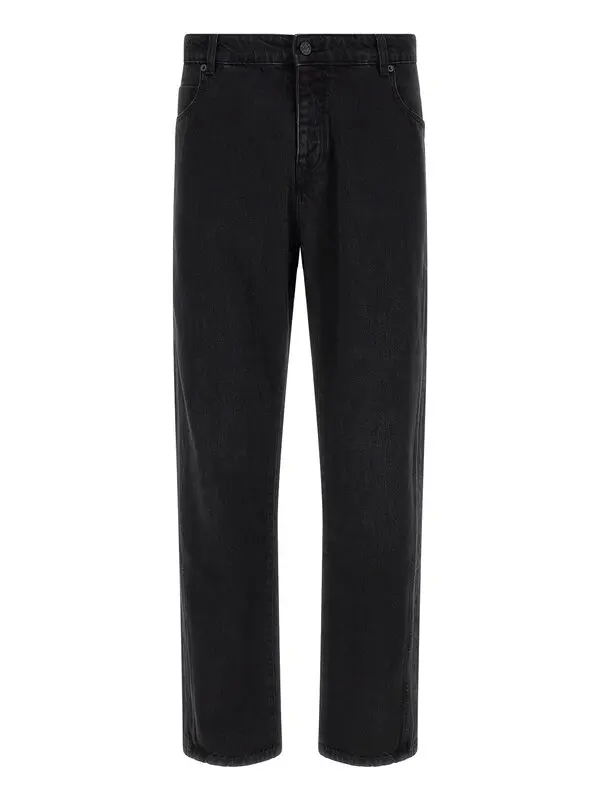 Balmain Straight Leg Denim - Black